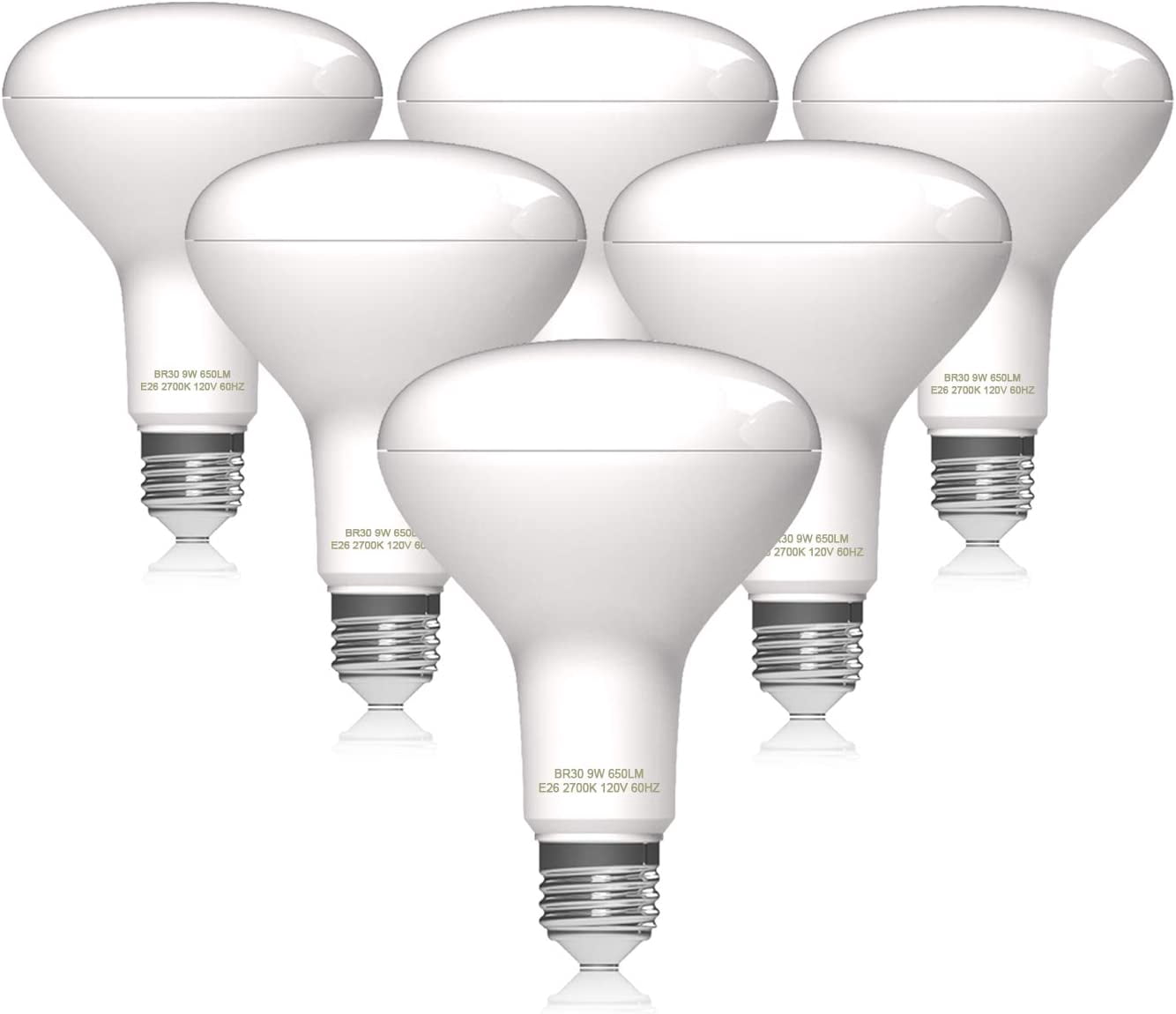 BR30 LED Flood Light Bulb, 9W, 65W Equivalent, 2700K Soft White Light ...