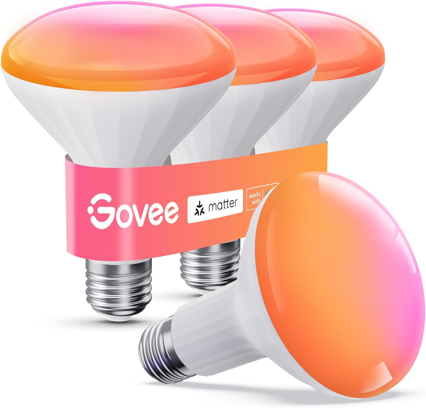 BR30 Smart Light Bulbs, Works with Matter, Alexa and Google Assistant ...