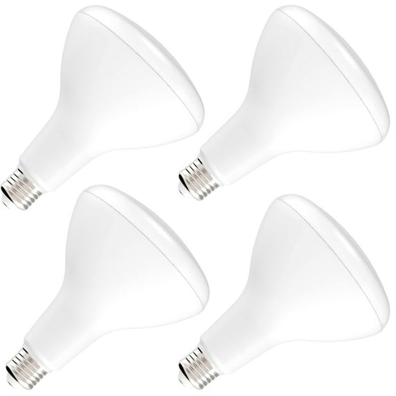 WTL BR40 LED Light Bulbs, Dimmable Flood LED, 2700K Warm White, 100W ...