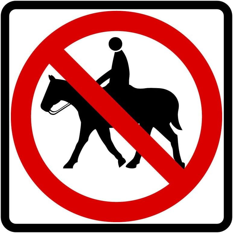 BR5-6 - No Bicycles Permitted Sign - 18 x 18 Inches - Highly Reflective ...