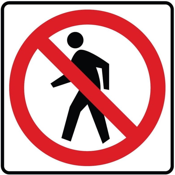 BR5-6 - No Bicycles Permitted Sign - 18 x 18 Inches - Highly Reflective ...