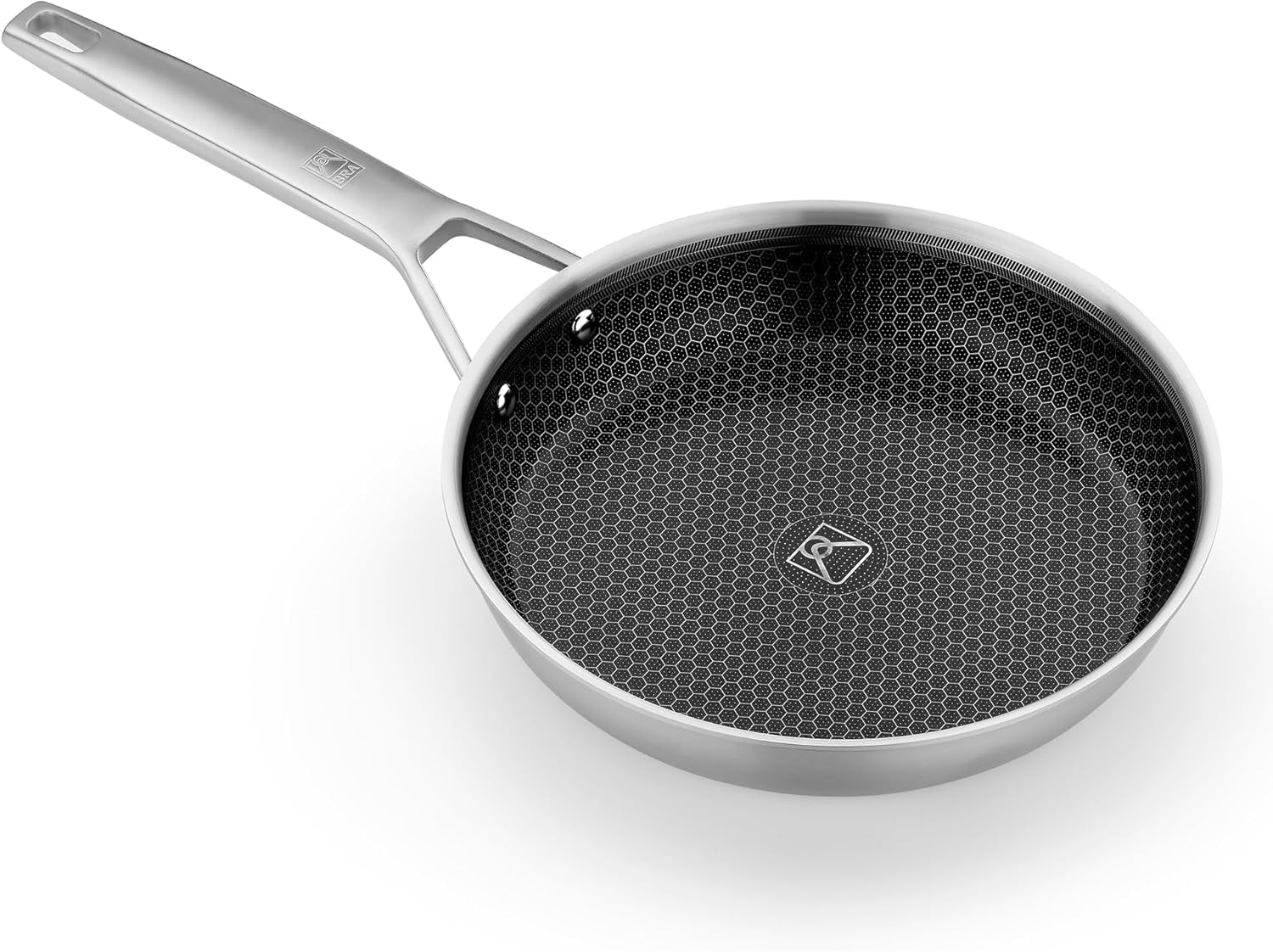 BRA COOKWARE Hybrid Cell Frying Pan│8 Inch Stainless Steel Skillet ...