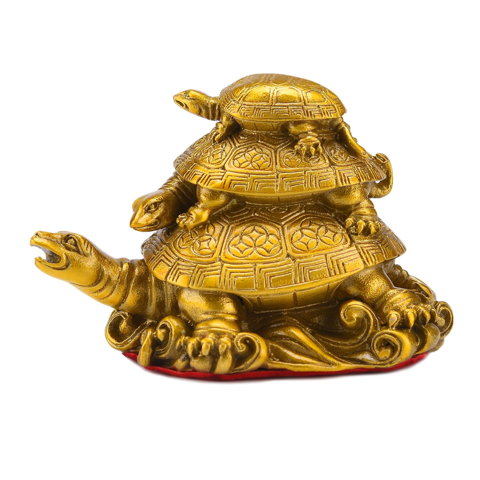 BRABUD Brass Three Generation Turtles Collectible Figurines Handmade ...