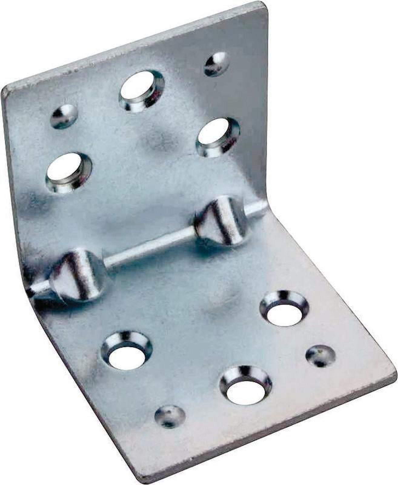 ProSource Double Wide Corner Brace, 2 In L 0.078 In Thick, Steel, Zinc ...