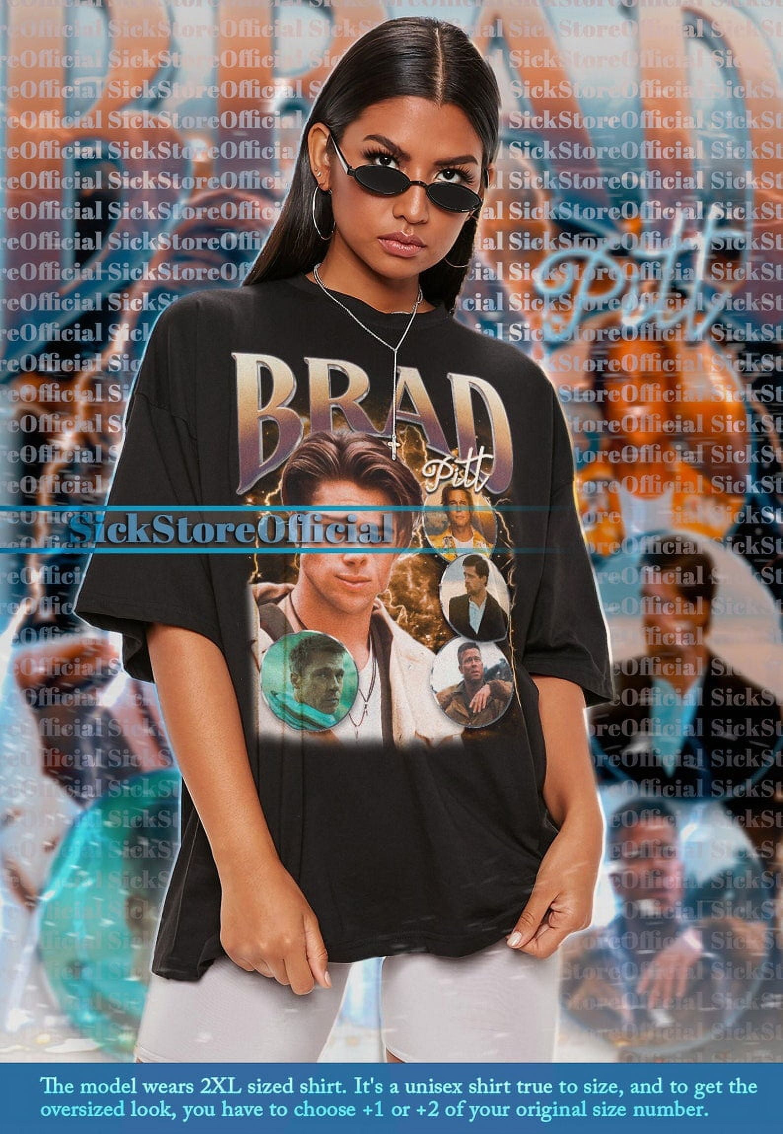 BRAD PITT Vintage Shirt, Brad Pitt Homage Tshirt, Brad Pitt Fan Tees ...
