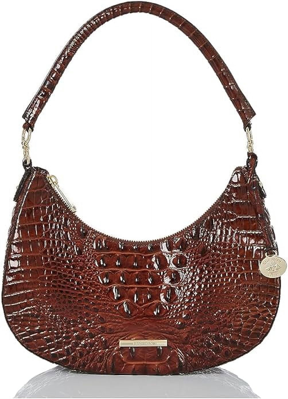 BRAHMIN Small Bekka Inverness Embossed Leather Shoulder Bag - Walmart.com