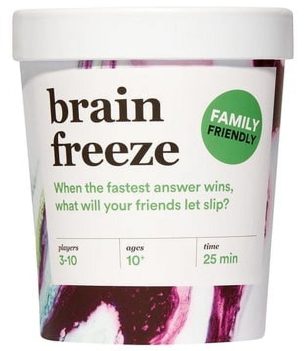 BRAIN FREEZE Family Party Game - Speak-Before-You-Think Card Game ...