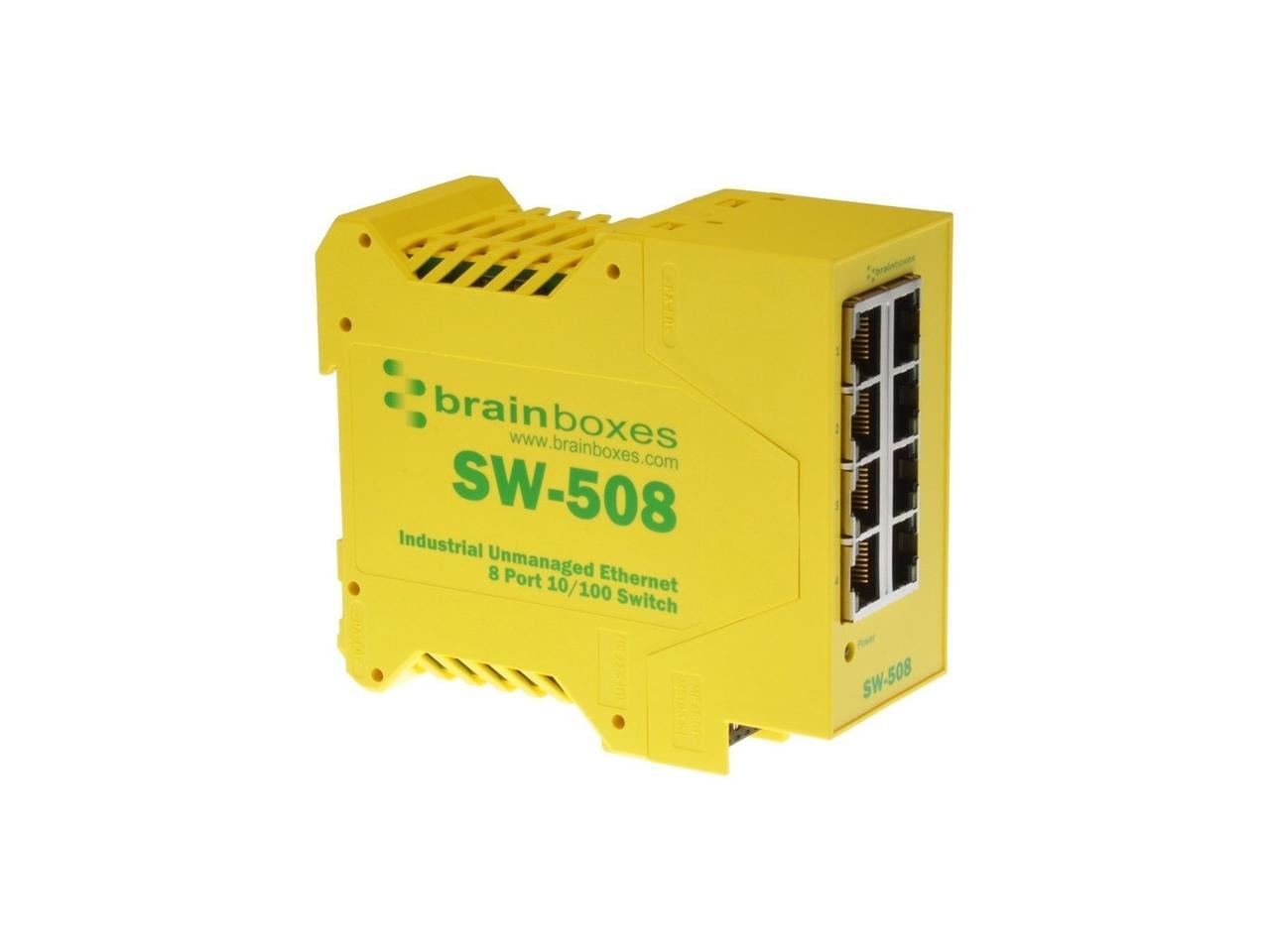 BRAINBOXES SW-508 INDUSTRIAL ETHERNET 8PORT SW - Walmart.com