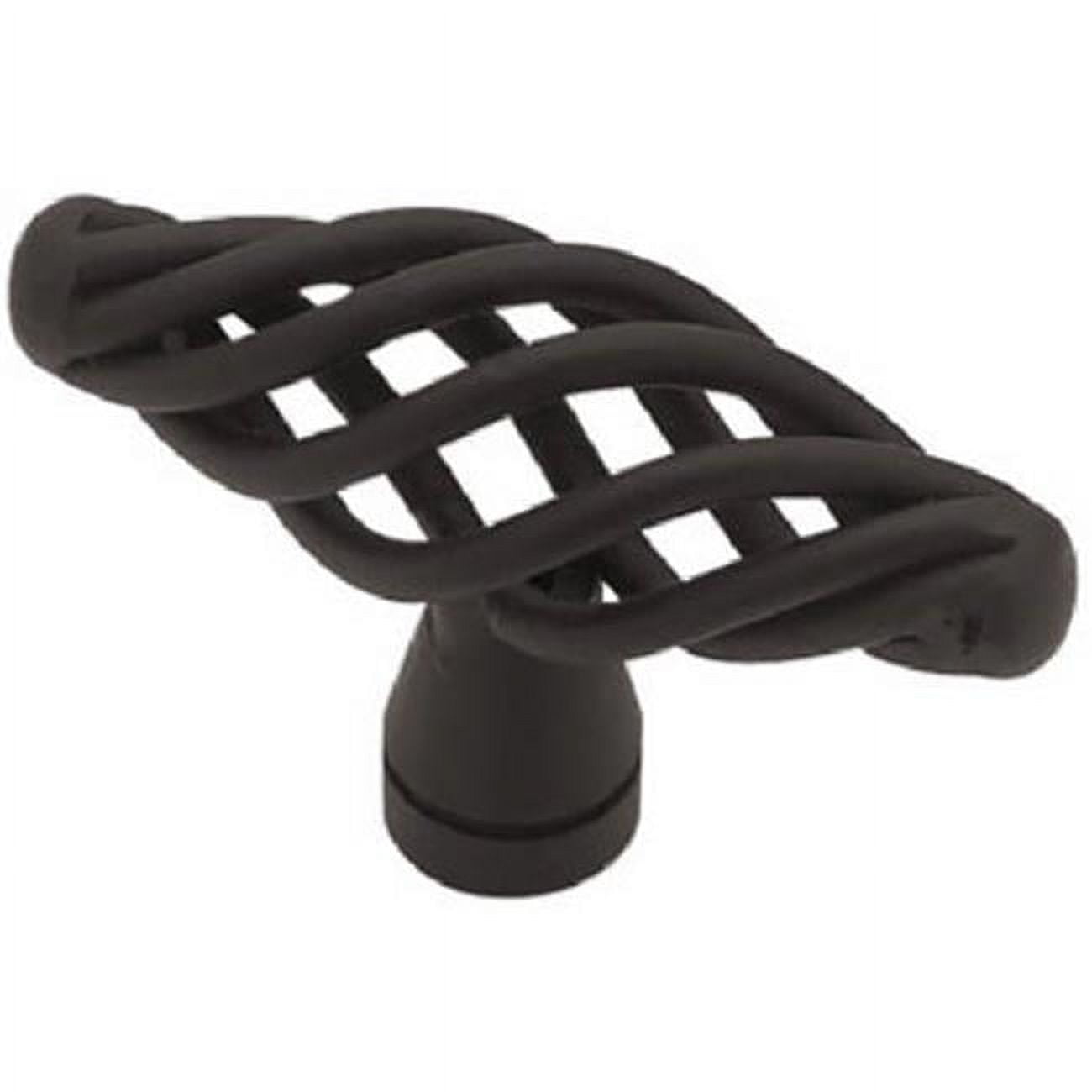 BRAINERD MFG CO/LIBERTY HDW 2-In. Black Birdcage Oval Cabinet Knob ...