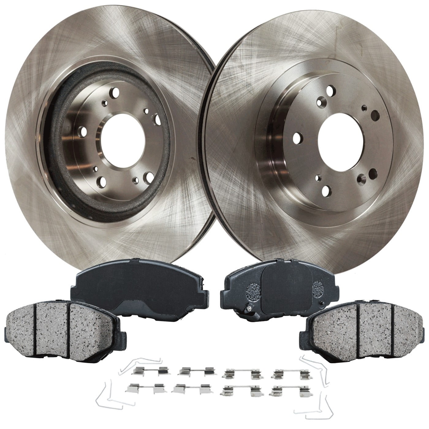 BRAKE DISC AND PAD KIT 4-Piece Front Set for 12-15 for Civic 13-15 for ...