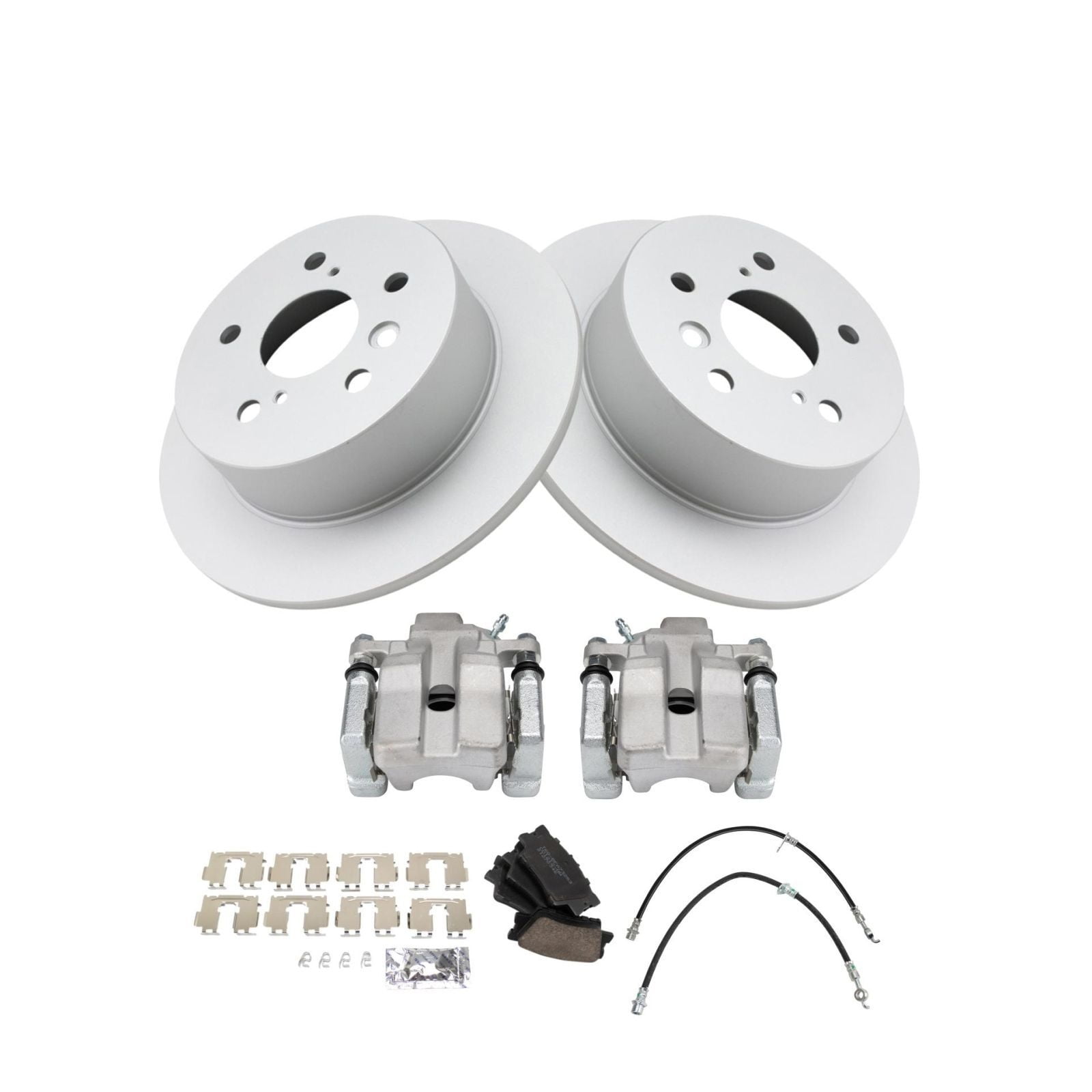 BRAKE-LOC Rear Disc Brake Kit with Ceramic Pads & G-Coated Rotors ...