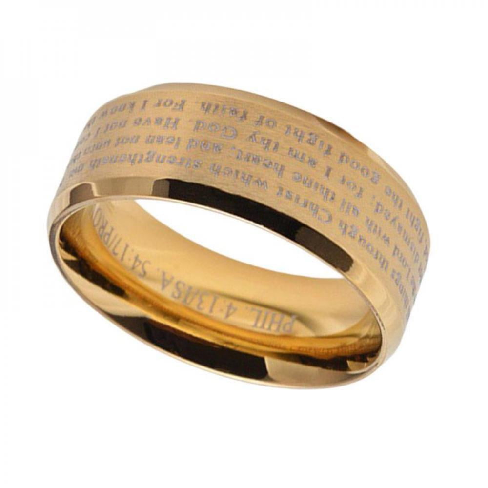 BRAND Factory Price!Fashion Temperament Letter Couple Ring ium Steel ...