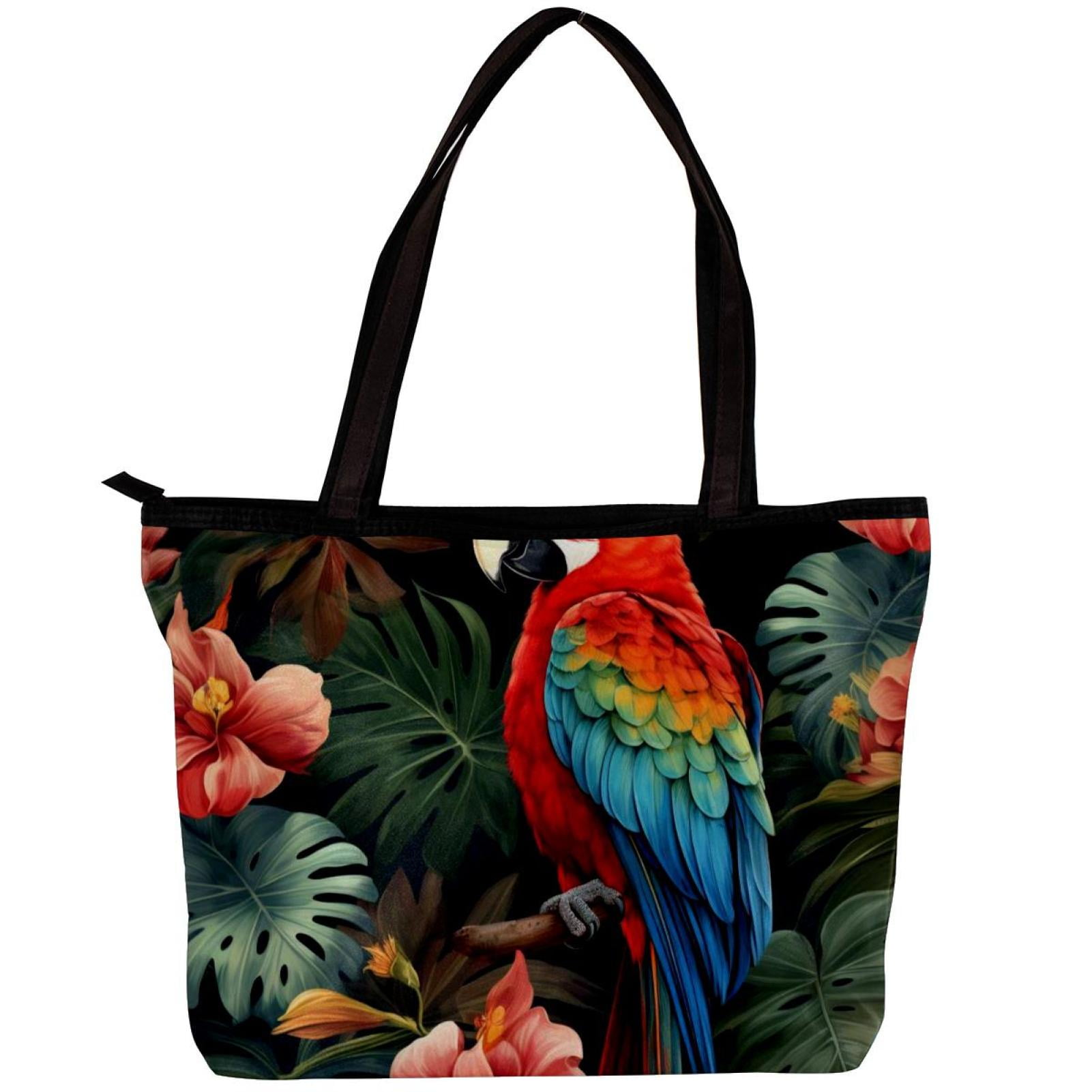 BRAND :GUUVOR Colorful Parrot Handbags Fashion Women Portable Shoulder ...