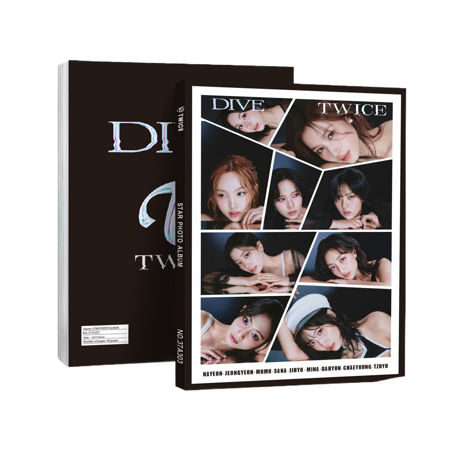 BRAND NAME KAIZUKICHIN Coated paper high-definition album TWICE new album DIVE peripheral ...
