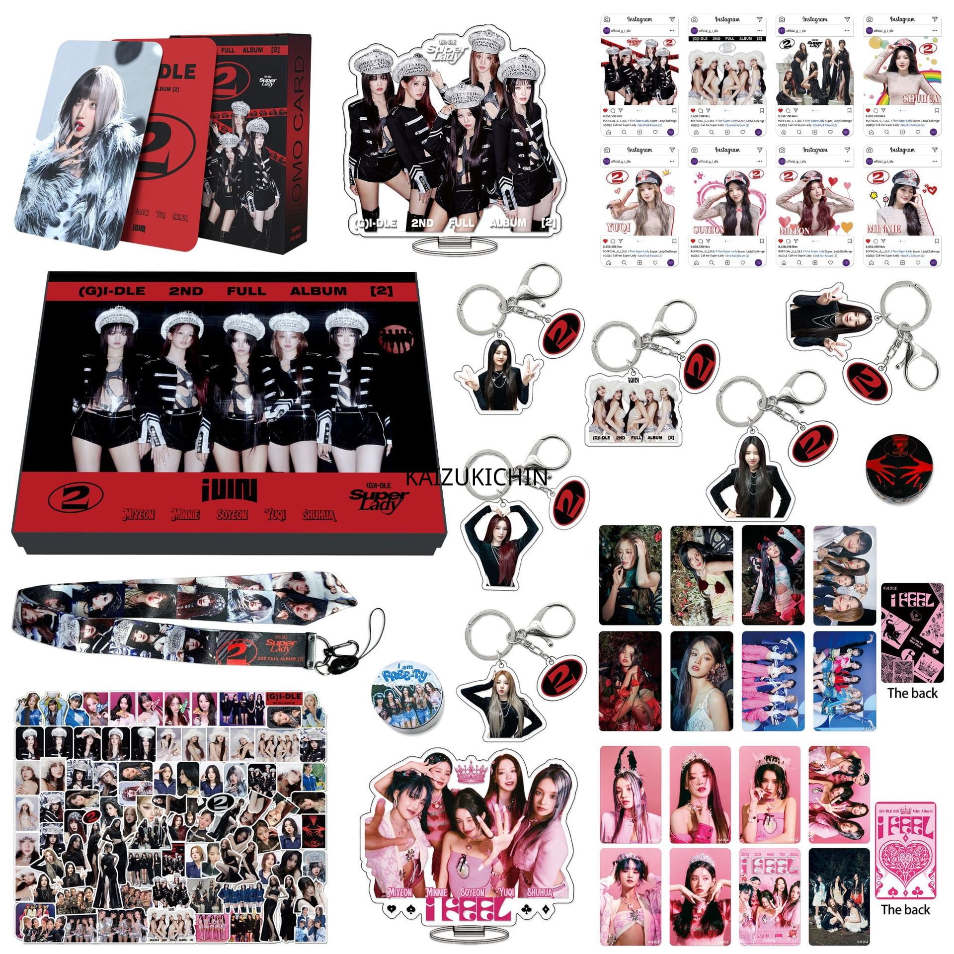 BRAND NAME KAIZUKICHIN KPOP GIDLE Zhao Meiyan peripheral keychain ...