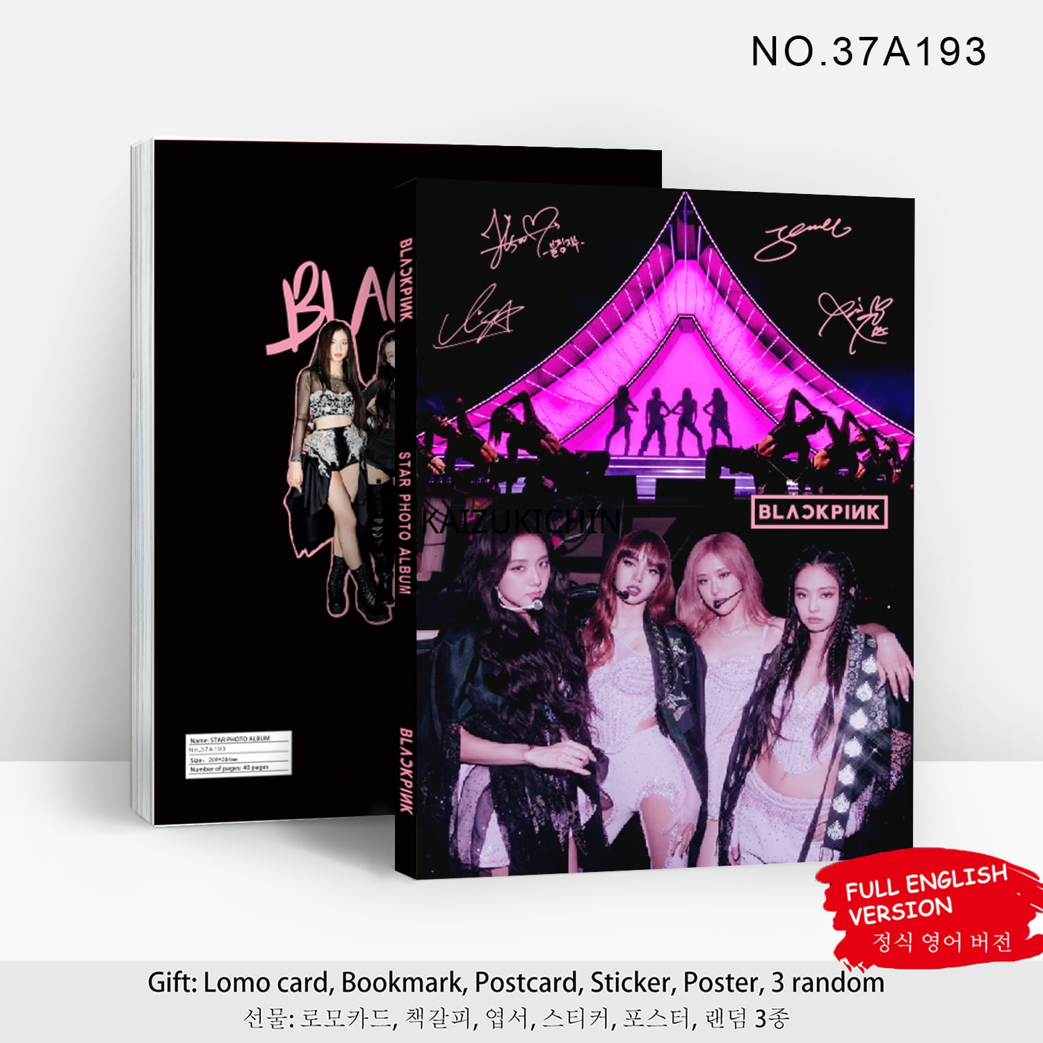 BRAND NAME KAIZUKICHIN KPOP Pink and Ink Large Photo Album BL New Album ...