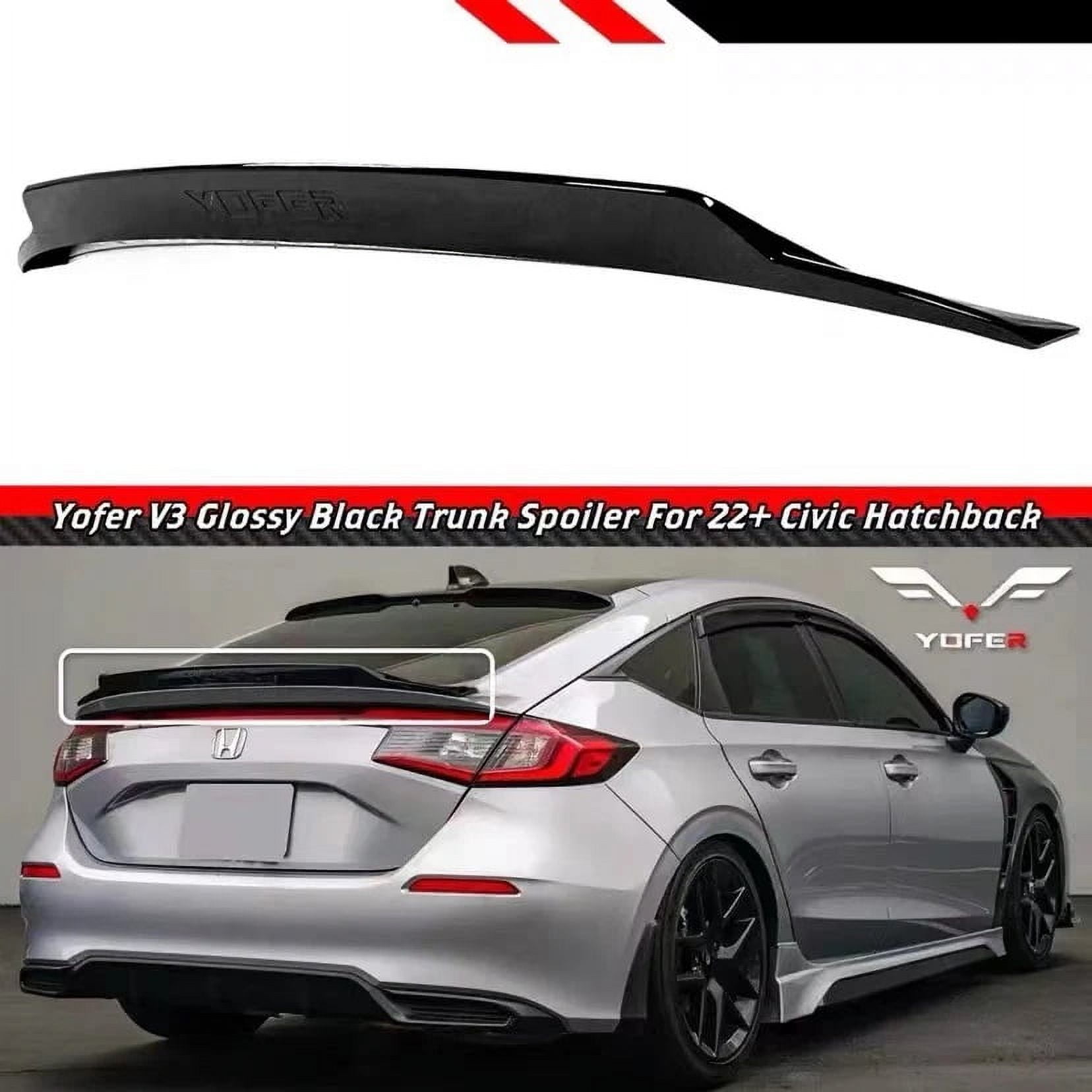 BRAND NEW 2022-2025 HONDA CIVIC HATCHBACK YOFER V3 GLOSSY BLACK ...