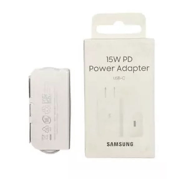BRAND NEW Genuine OEM Samsung 15W Wall Adapter with Charging Cable Type ...