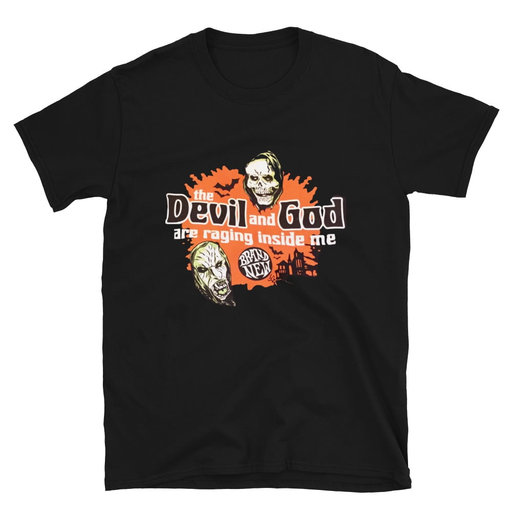 BRAND NEW The Devil & God Are Raging Halloween Masks Emo Screamo Band T ...