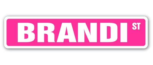 BRANDI Street Sign Childrens Name Room Sign | Indoor/Outdoor | 30" Wide ...