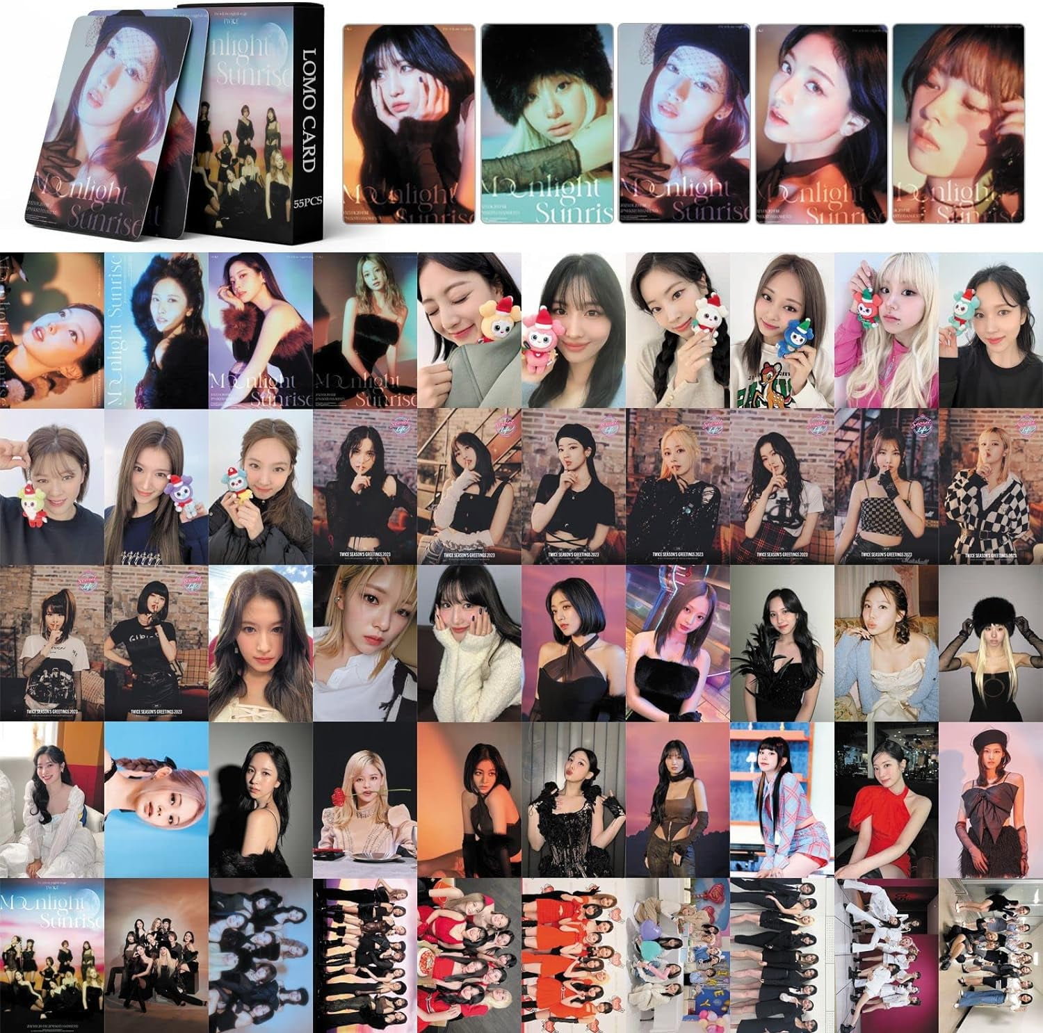BRANDNAME KAIZUKICHIN-Kpop Twice Lomo Card Photocards 55pcs Twice Moon ...