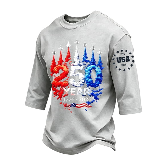 BRANROY 4th of July Shirts Mens Patriotic - America 250 TShirt 250th ...