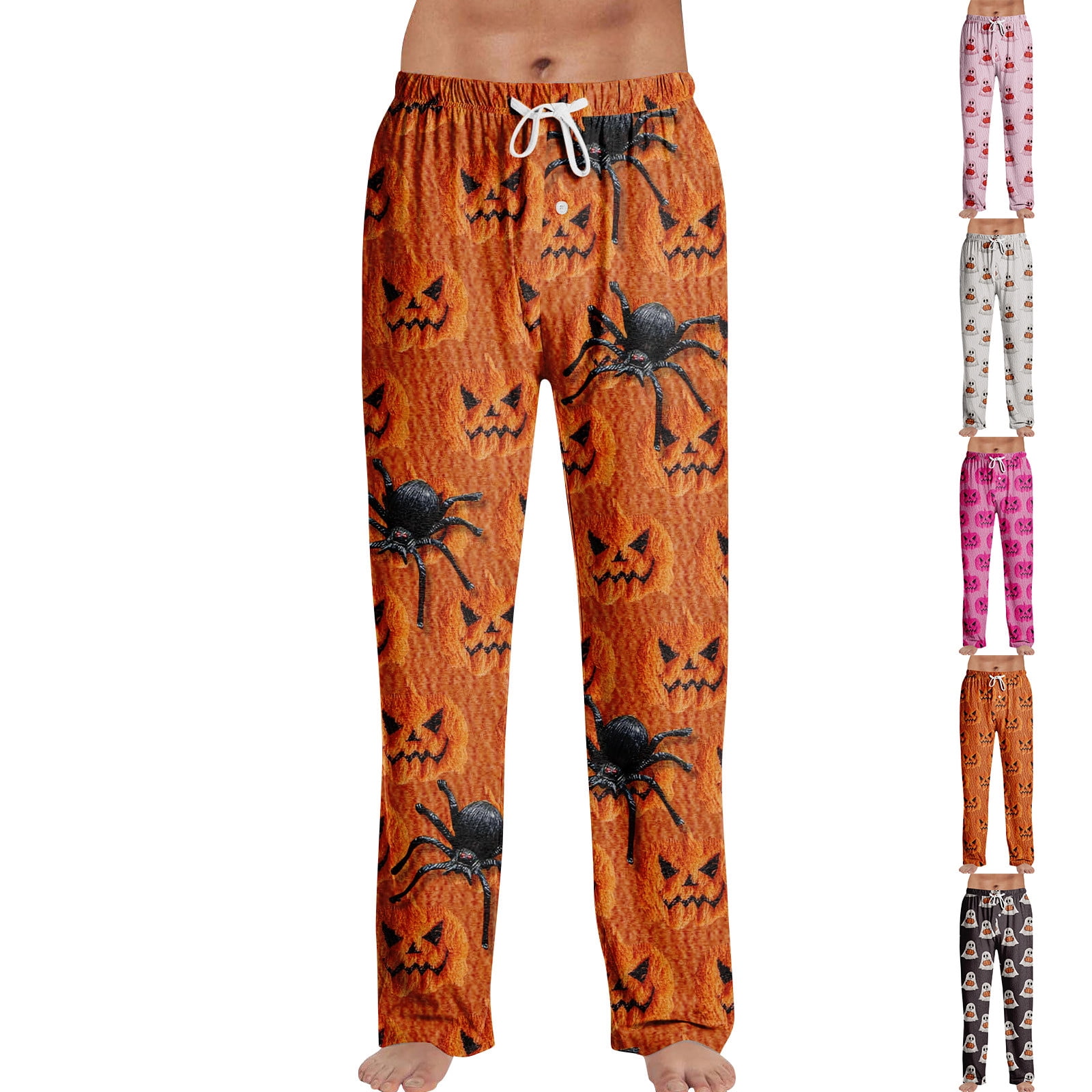 BRANROY Halloween Pajama Pants for Men - Elastic Waist Drawstring ...
