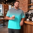 BRANROY Men's Big and Tall Polo - Fade Print UPF 50+ Mens Golf Shirts ...