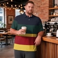 BRANROY Men's Big and Tall Polo - Tartan Print UPF 50+ Mens Golf Shirts ...
