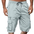 BRANROY Men's Cargo Shorts for Men - Relaxed Fit Drawstring Waist ...