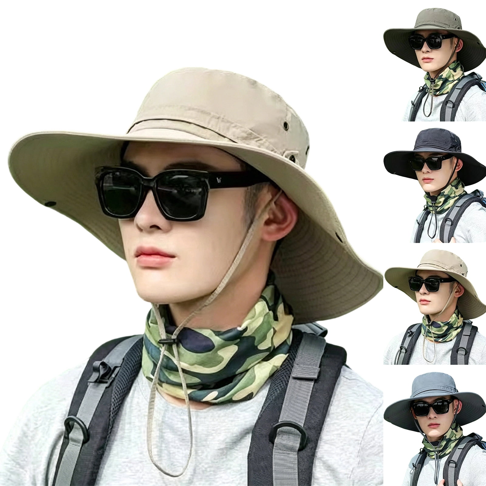 BRANROY Men's Casual Sun Hat Summer - UV Protection Fishing Hat for Men ...