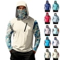 BRANROY Men's Gradient Print Sun Hoodie - UPF50+ UV Protection Long ...