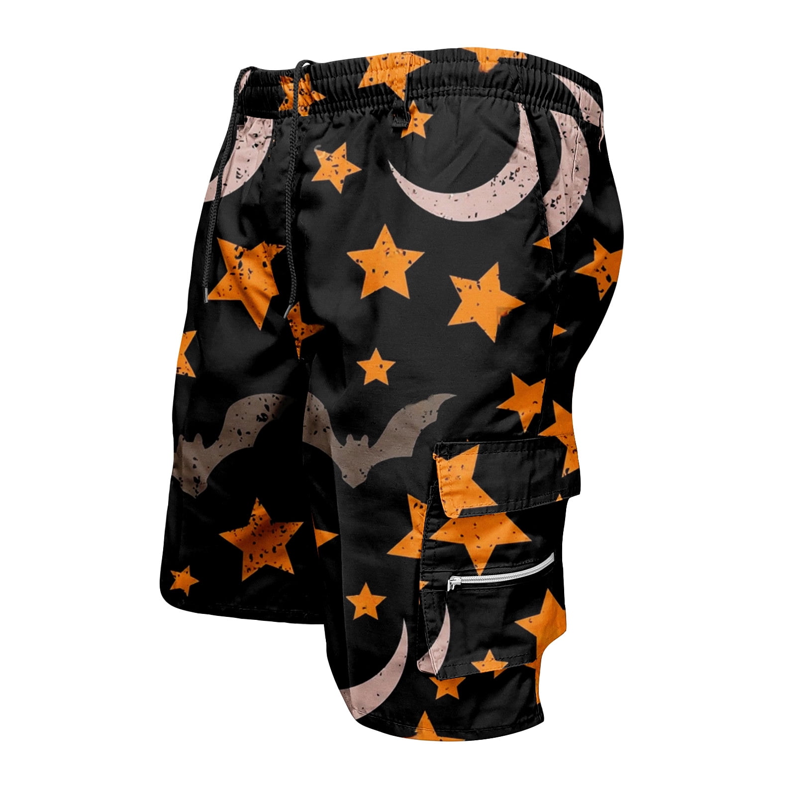 BRANROY Men's Halloween Drawstring Cargo Shorts - Lightweight for Men ...