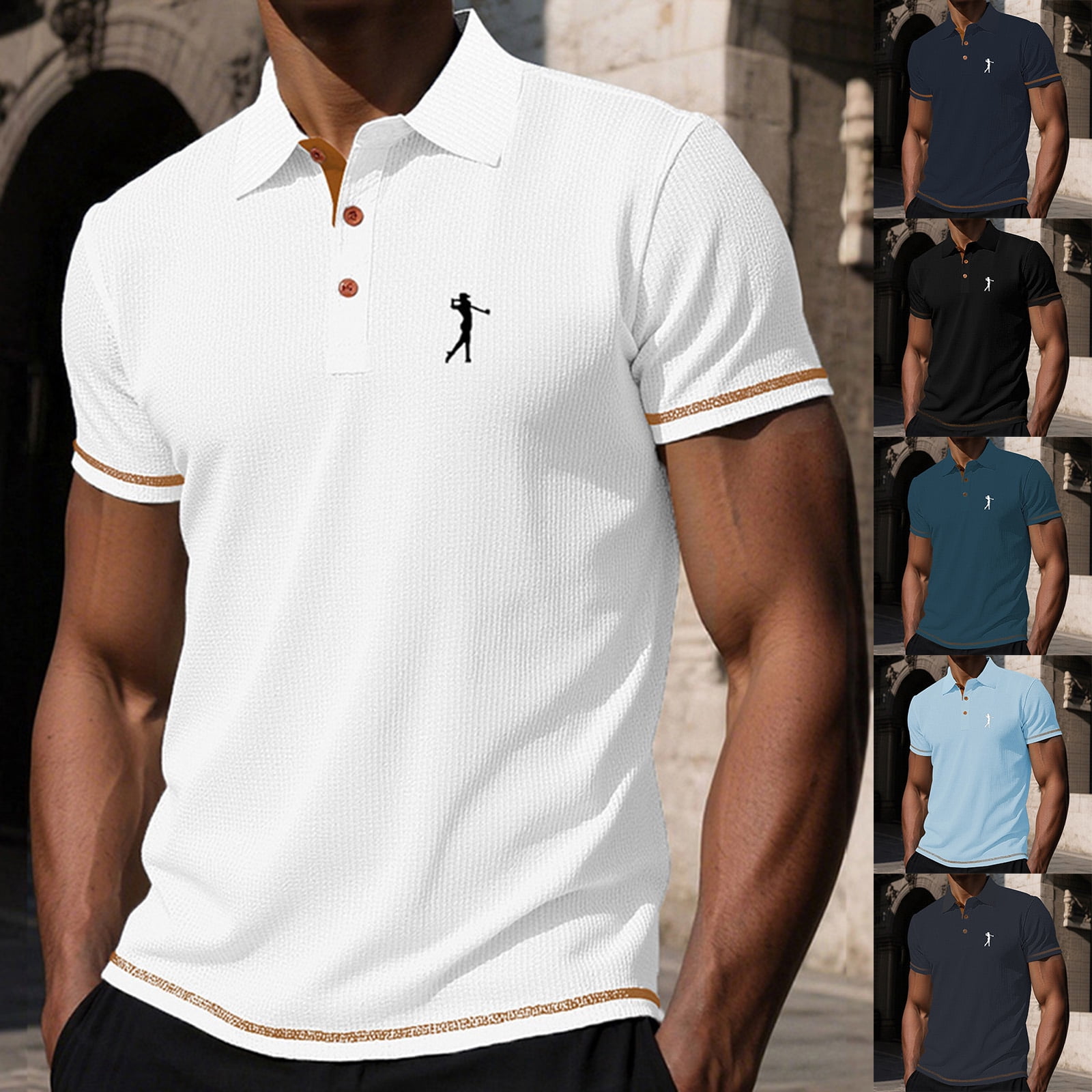 BRANROY Men's Shirts Short Sleeve Summer – High-End Mesh Ice Silk ...