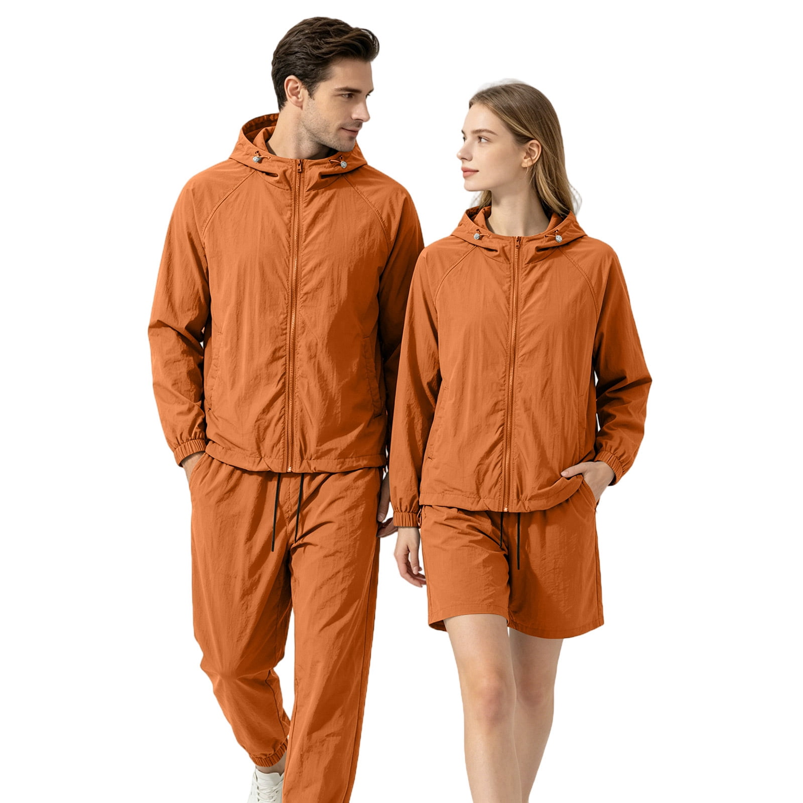 BRANROY Men's Three Piece Tracksuit - UPF 50+ Ice Silk Hoodie, Long ...