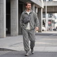 BRANROY Men's Two Piece Summer Sets - UPF 50+ Ice Silk Hoodie and Pants ...