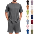 BRANROY Mens Pajamas Set Comfy Lightweight - Summer Pajamas for Men ...