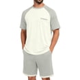 BRANROY Mens Pajamas Set Lightweight Soft - Pijamas Para Hombres Summer ...