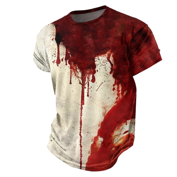 BRANROY Mens Summer Shirts Halloween Costume T-Shirt - Short Sleeve ...