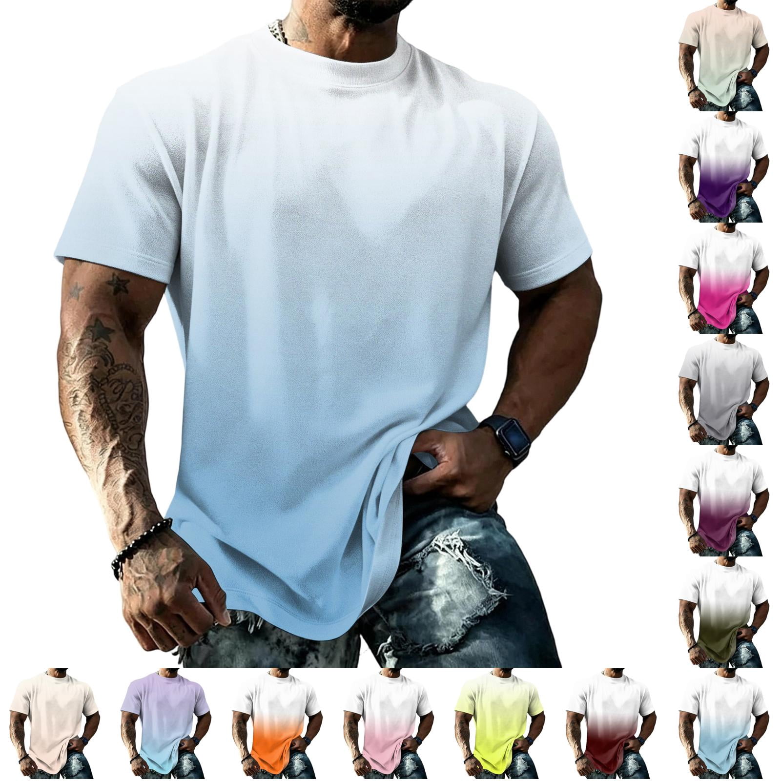 BRANROY Mens T-Shirts Summer Trendy - Soft Lightweight Relaxed Fit ...