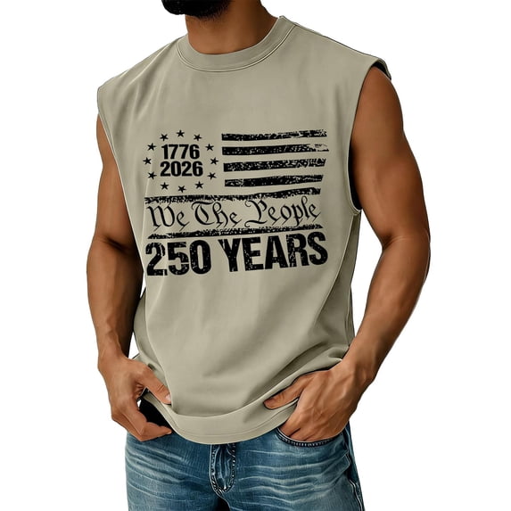 BRANROY Mens Tank Tops Summer Sleeveless - 4th of July Shirts for Men ...