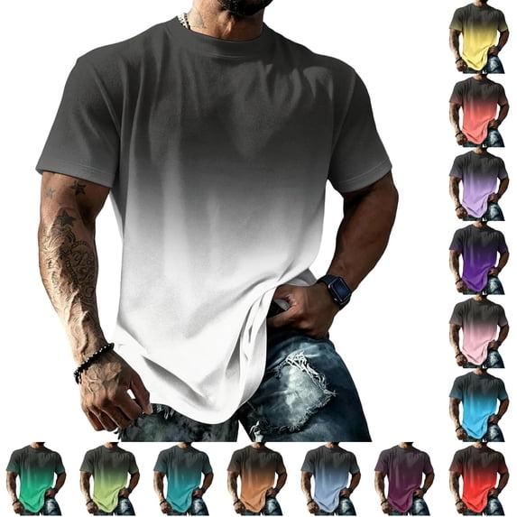 BRANROY Summer Tops Trendy Mens - Classic True Classic Tees Men Soft ...