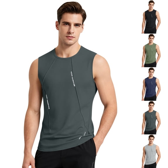BRANROY Tank Tops for Men - Athletic Sleeveless Shirts for Gym Workout ...