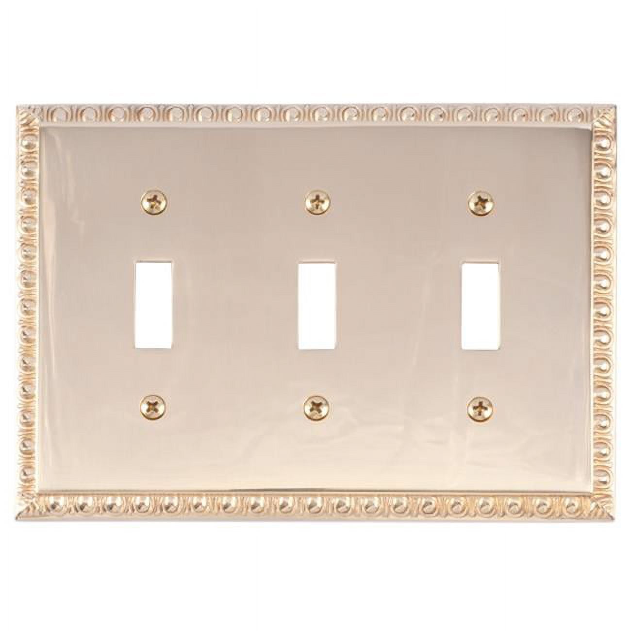 BRASS Accents M05-S7550-605 Egg & Dart Triple Switch Polished Brass ...