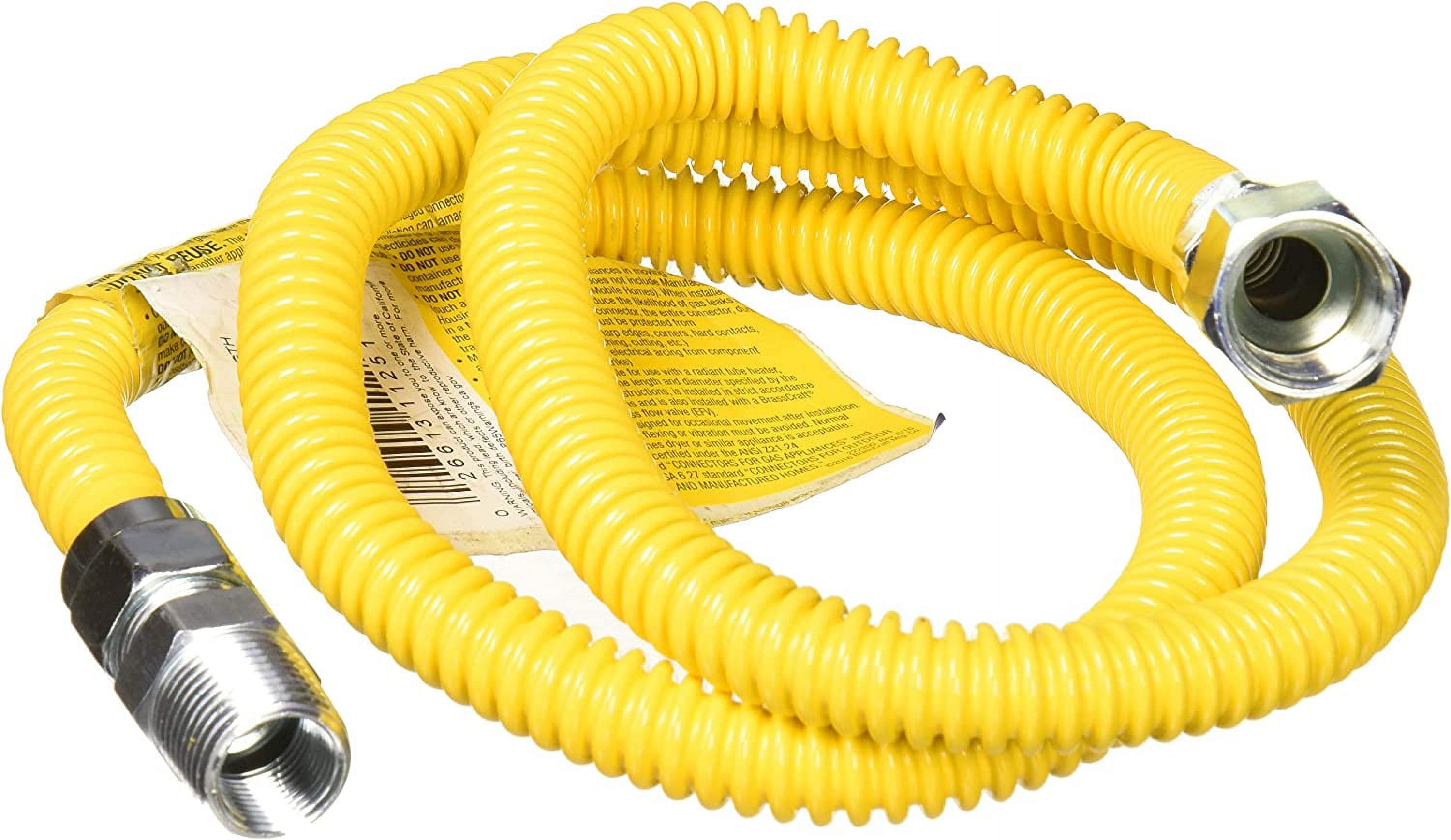 BRASS CRAFT CSSD54-48 Gas Dryer & Water Heater -Line OD x 48" FIP x 1/2 ...