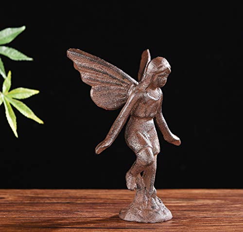 BRASSTAR Cast Iron Fairy Statue Collection Garden Home Office Desk ...