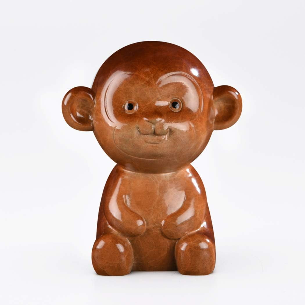 BRASSTAR Copper Color Feng Shui Statue Chinese Zodiac Monkey Statue ...