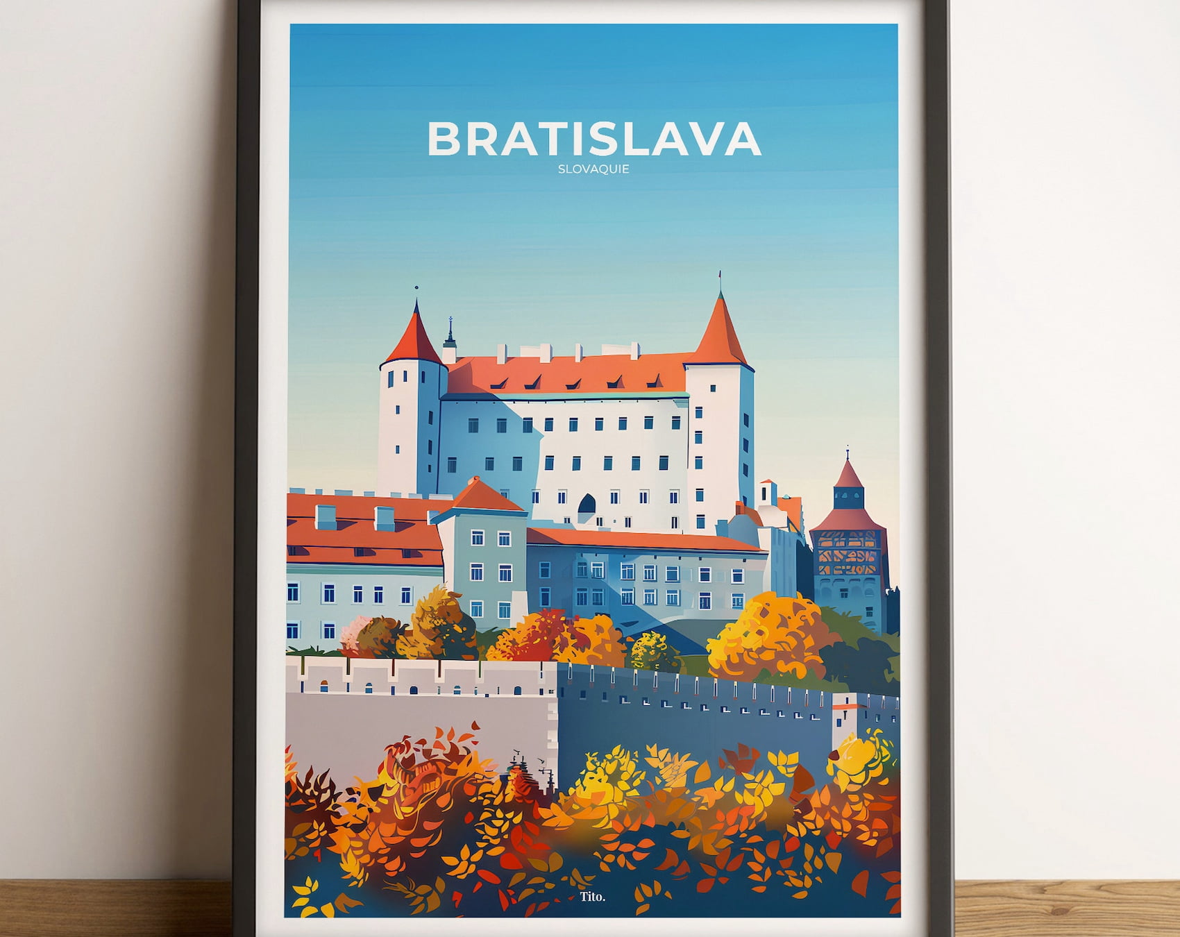 BRATISLAVA poster · Bratislava travel poster · Bratislava art print ...