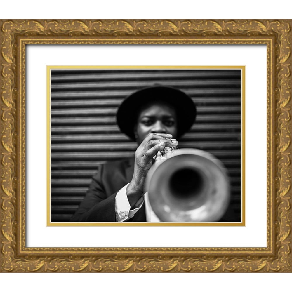 BRAUN Studio 32x26 Gold Ornate Wood Framed with Double Matting Museum ...