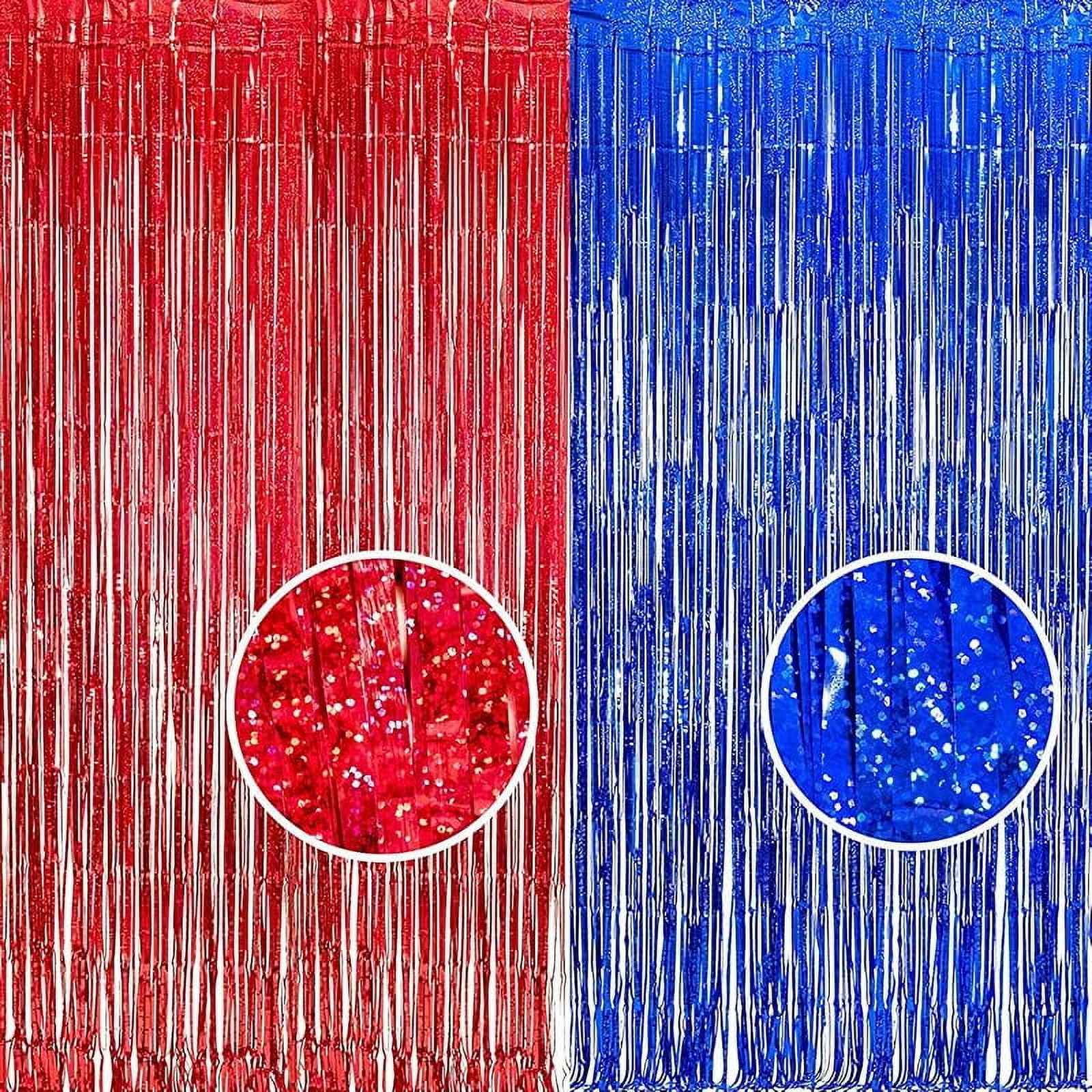 BRAVESHINE Rose-Gold Metallic Tinsel Backdrop - 2Pcs 3.2x8.2ft Metallic ...